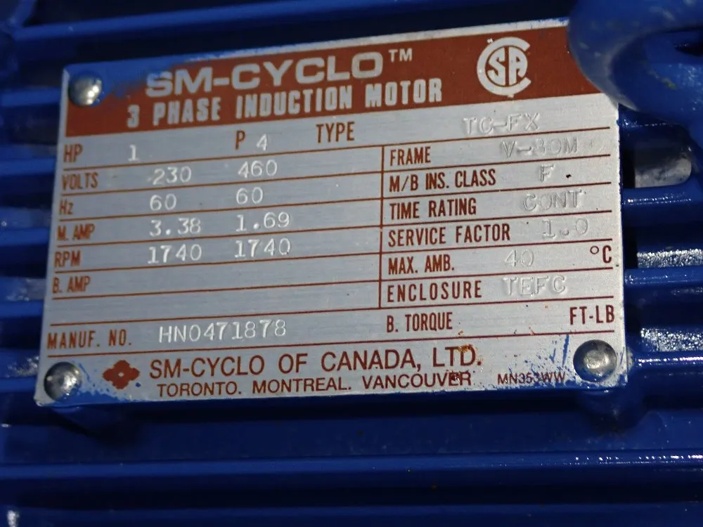 Used Sm-cyclo Gear Drive | HGR Industrial Surplus