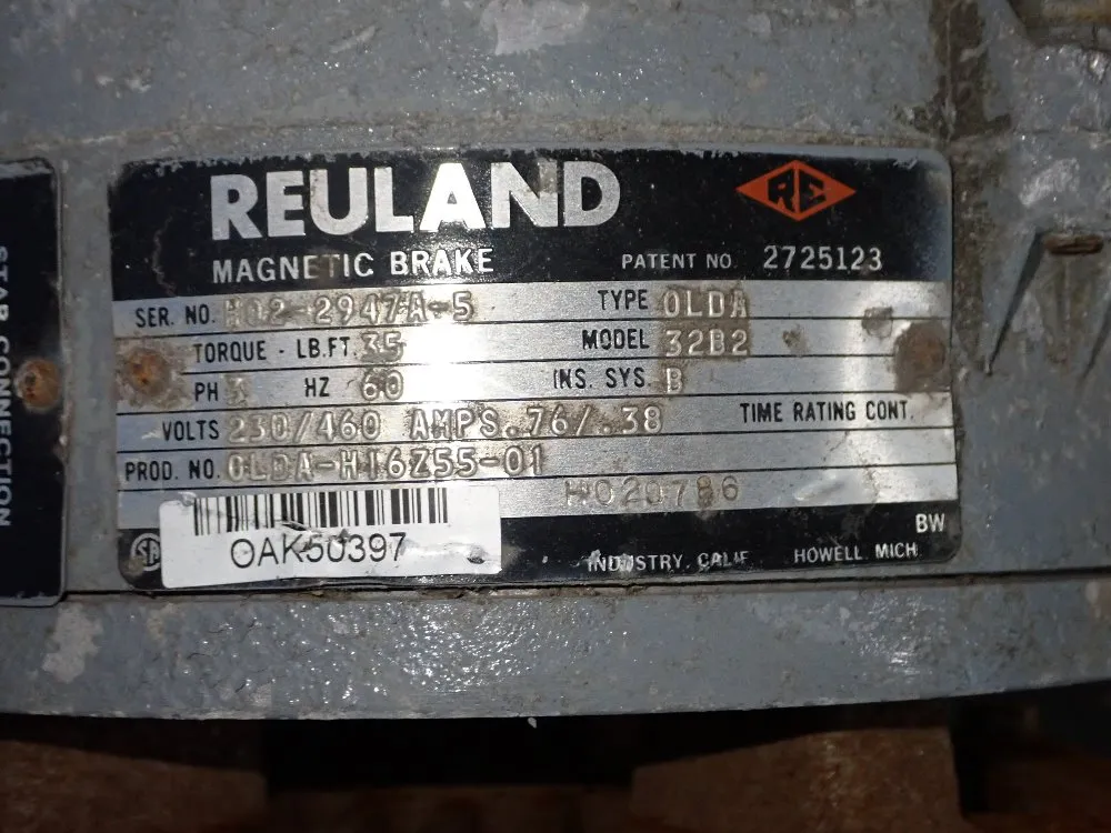 Used Reuland Brake | HGR Industrial Surplus
