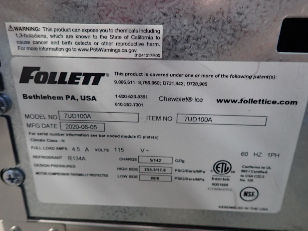 Used Follett Ice Maker | HGR Industrial Surplus