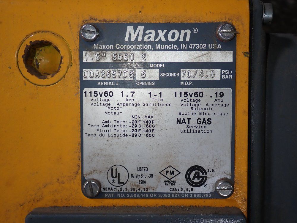 Used Maxon Valve | HGR Industrial Surplus