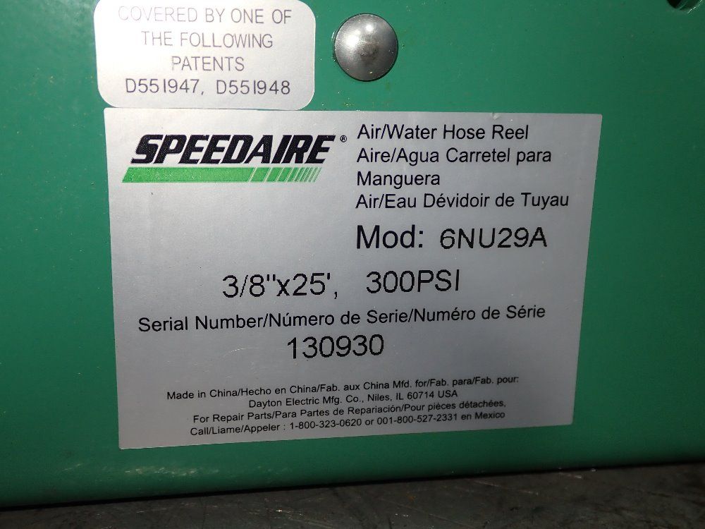 Used Speedaire Hose Reel | HGR Industrial Surplus