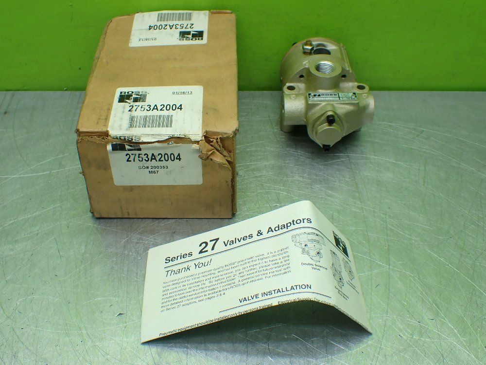 Used Ross Inline Mounted Pneumatic Poppet Valve | HGR*24