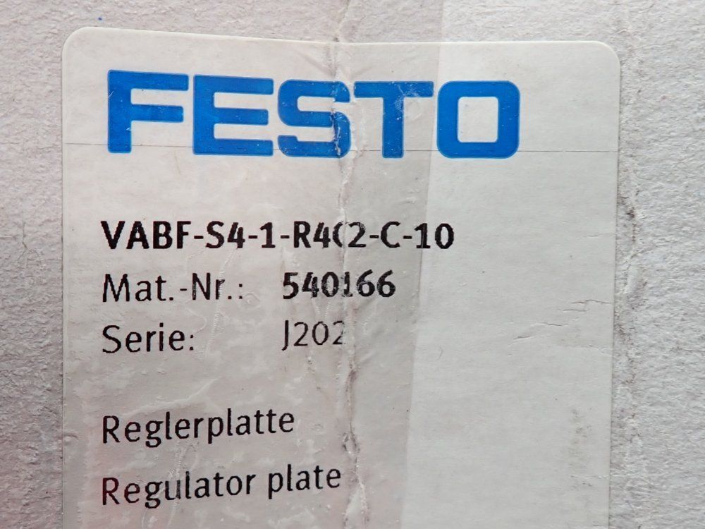 Used Festo Regulator Plate | HGR*24