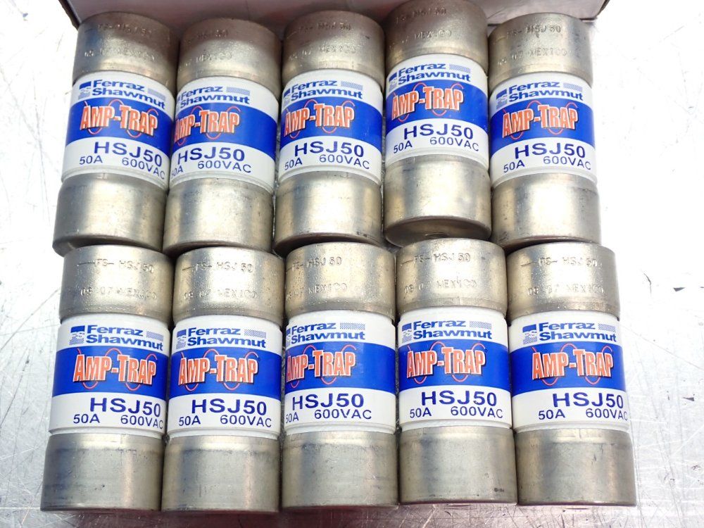 Used Ferraz Shawmut Hsj50 Fuses 1 Box Of 10 | HGR*24