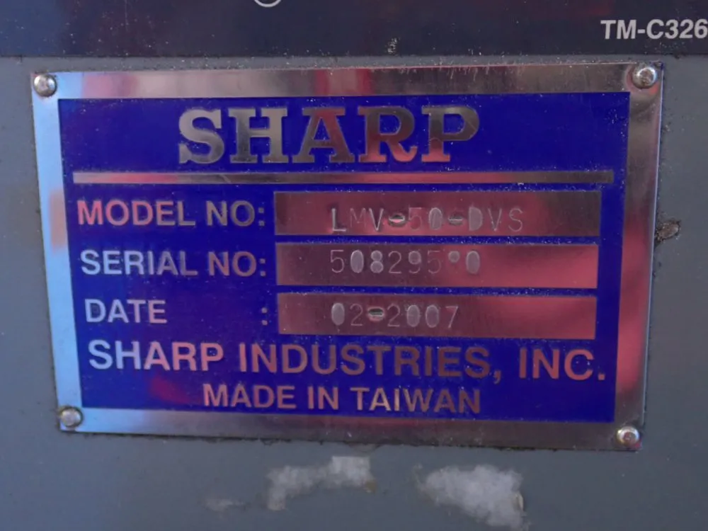 Sharp Industries 50" X 9" Vertical Mill - Lmv-50/dvs | HGR*24