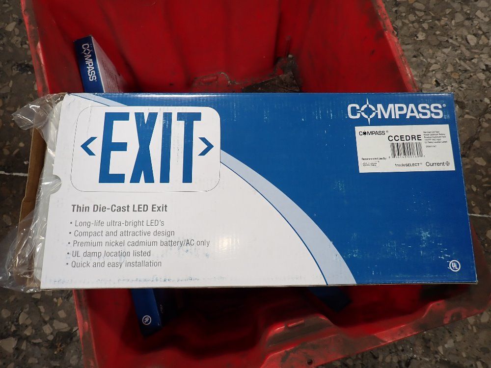 Used Compass LED Exit Signs | HGR Industrial Surplus