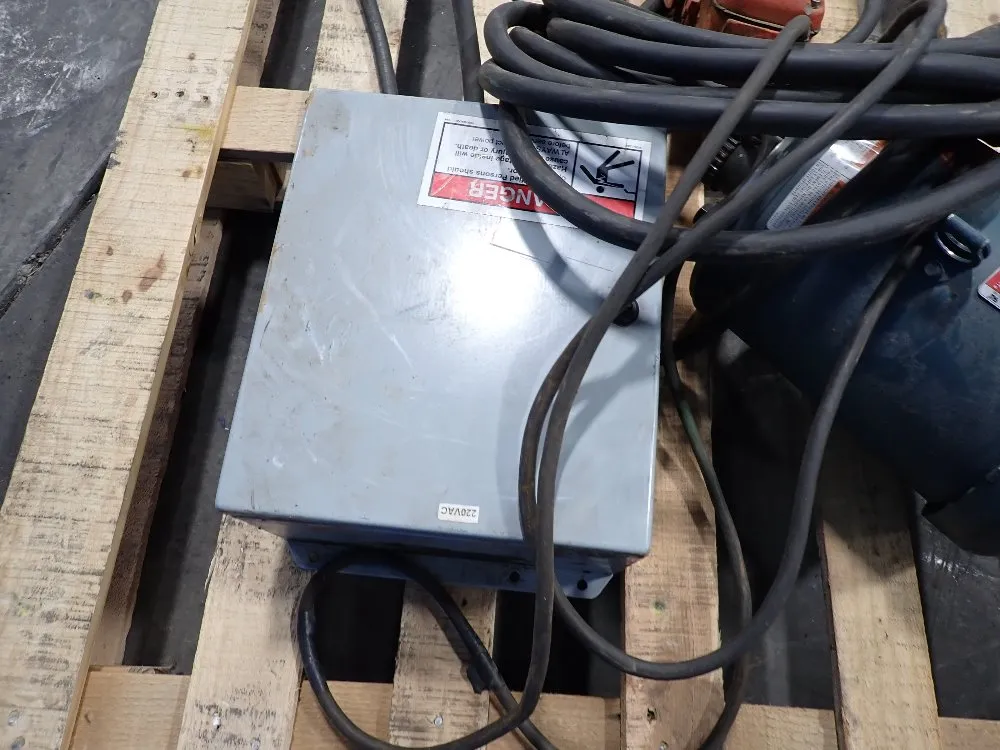Used Motor W Electrical Box And Foot Pedal | HGR Industrial Surplus