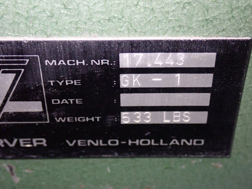 Used Gerver Gerver Gk-1 Press Brake | HGR Industrial Surplus
