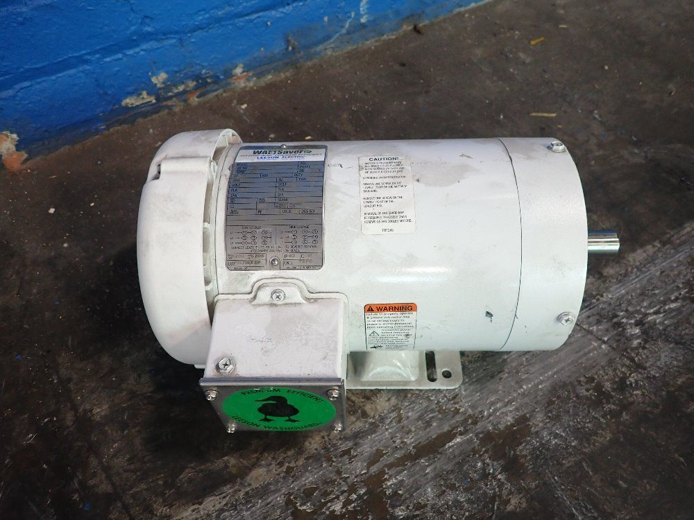 Used Leeson 3 Hp Motor | HGR Industrial Surplus