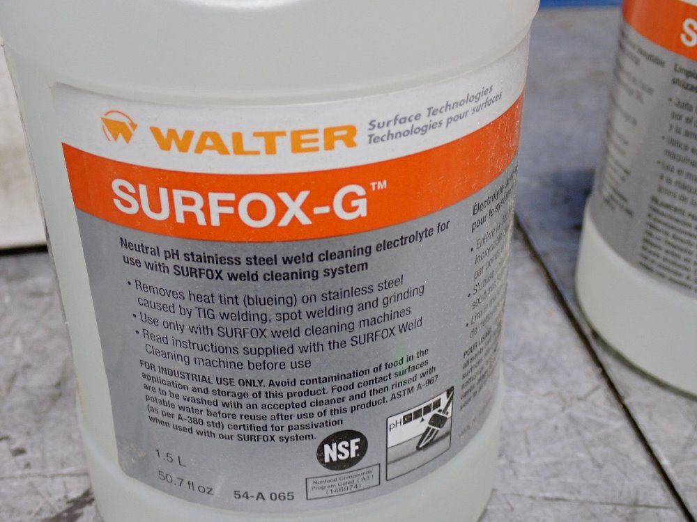 Used Walter Stainless Steel Weld Cleaning Fluid | HGR Industrial Surplus