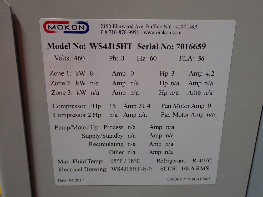 Used Mokon Chiller | HGR Industrial Surplus