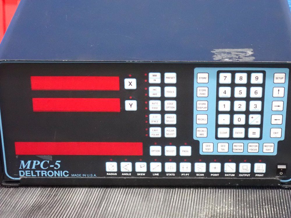 Used Deltronic Deltronic Dv-114 Profile Projector With Mpc5 Keypad...