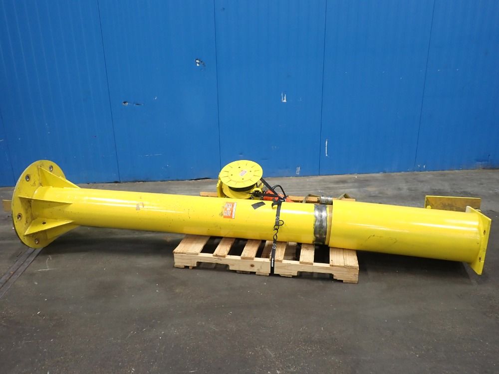 Used Jib Crane W/ Hoist & Spreader Bar 1/2 Ton | HGR Industrial Surplus