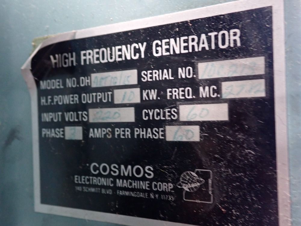 Used Cosmo Cosmo Hrt 10/15 Rf Sealer | HGR Industrial Surplus