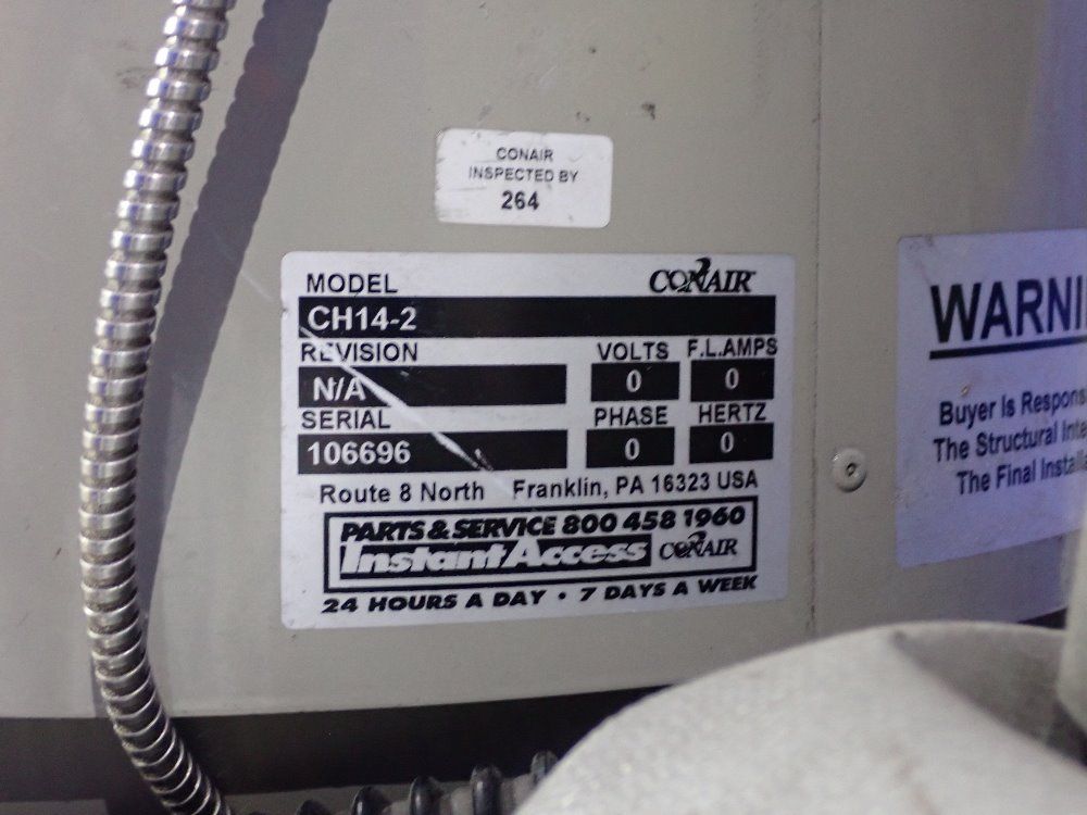 Used Conair Dry Hopper | HGR Industrial Surplus