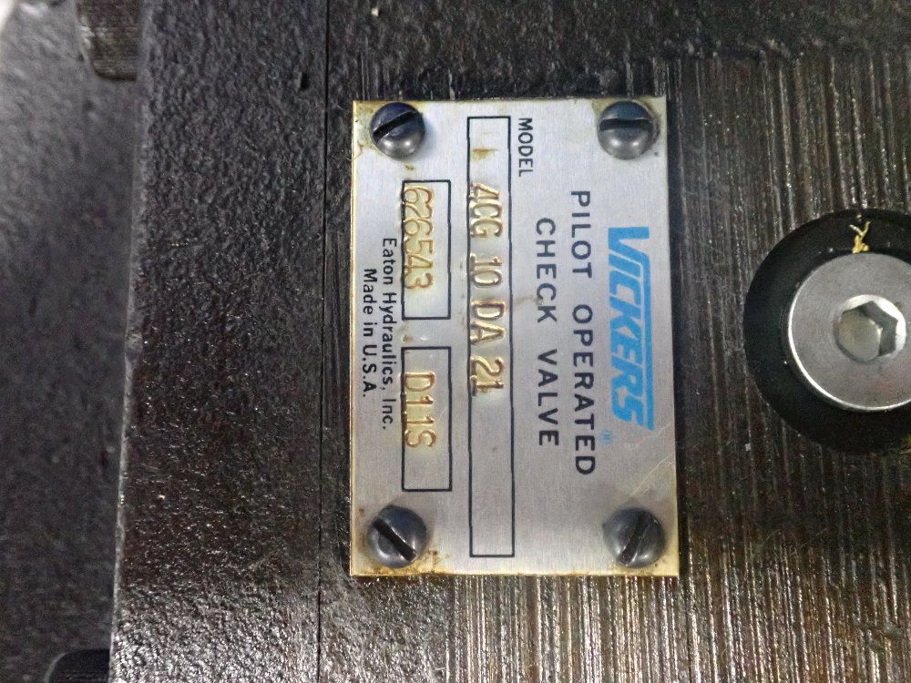 Used Vickers Check Valve | HGR Industrial Surplus