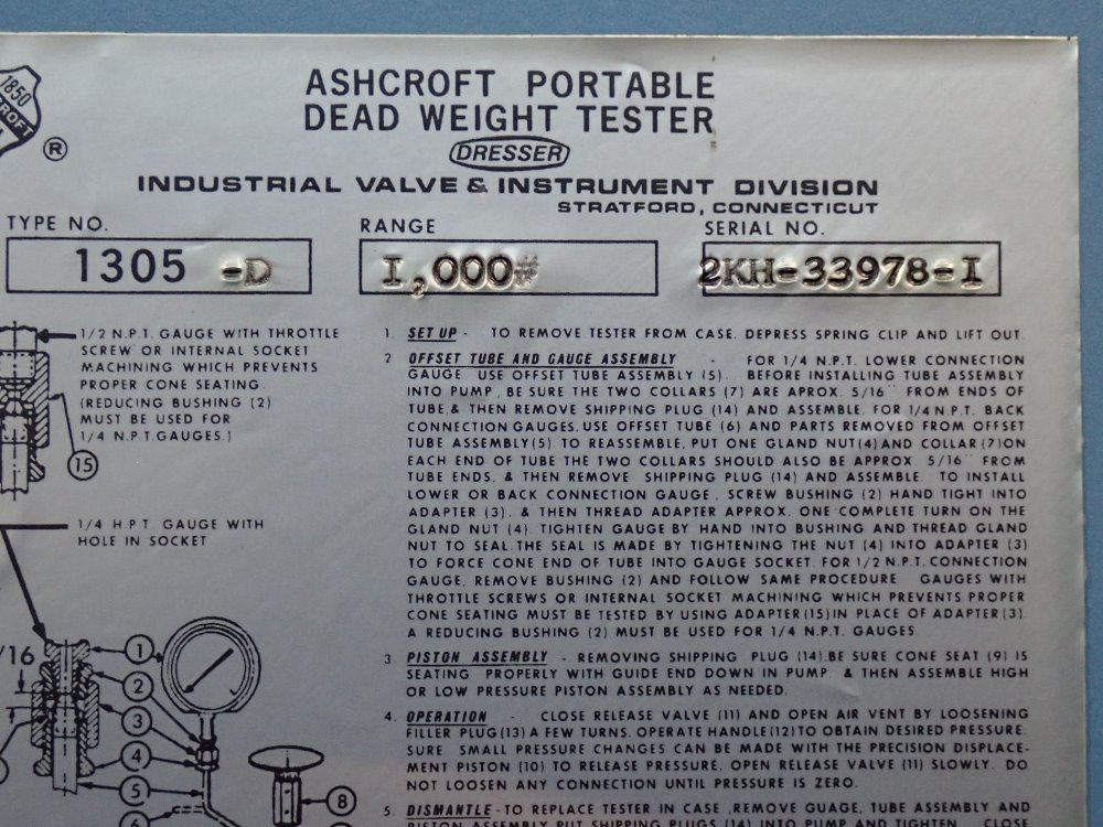 Used Ashcroft Portable Gauge Tester | HGR Industrial Surplus