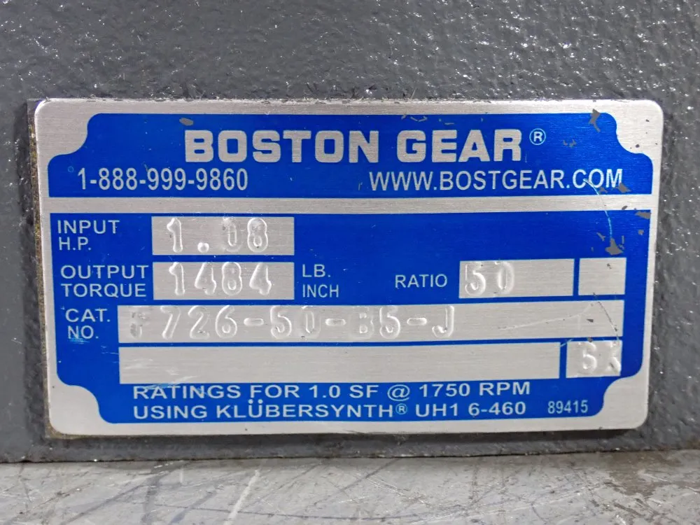 Used Boston Gear Gear Reducer | HGR Industrial Surplus