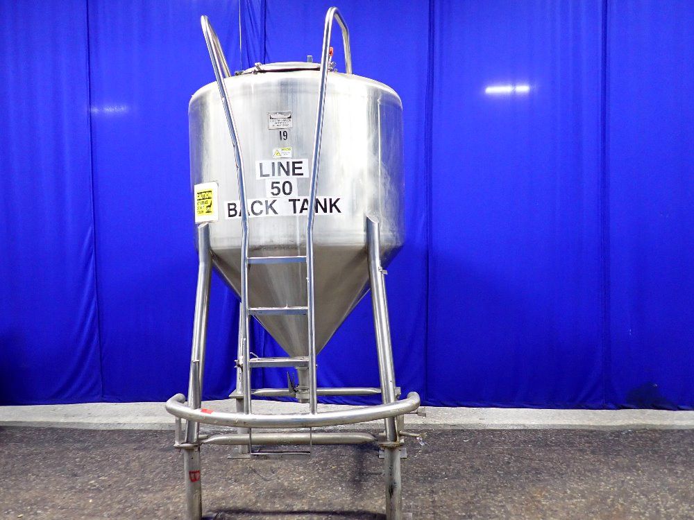 Used Stainless Tank W/steps | HGR Industrial Surplus
