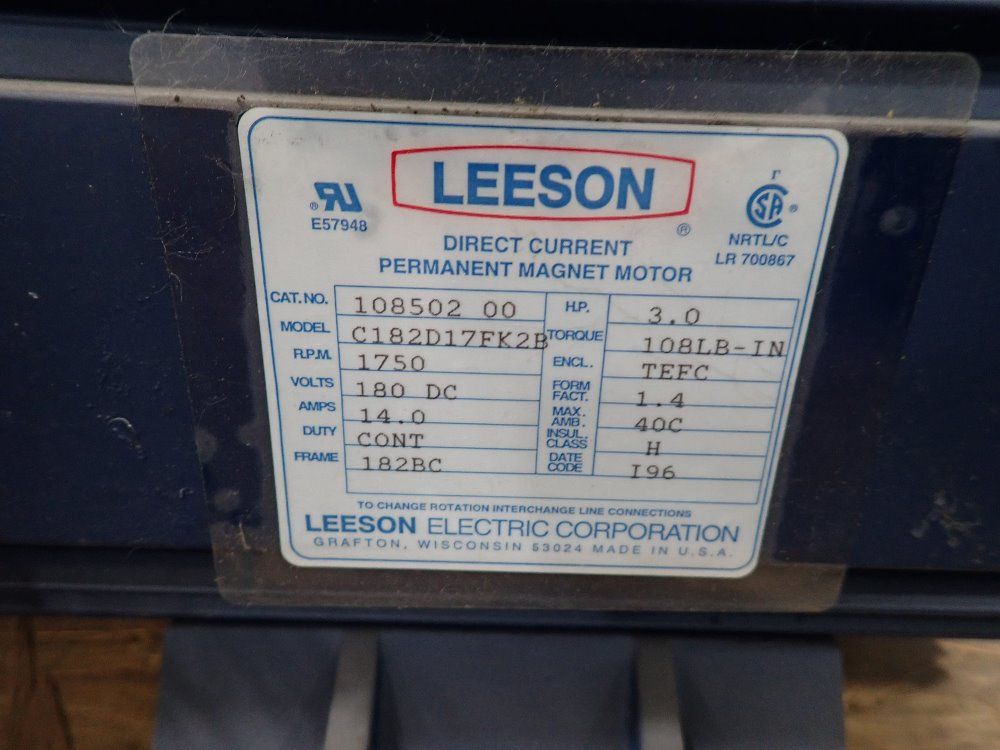 Used Leeson Dc Motor | HGR Industrial Surplus