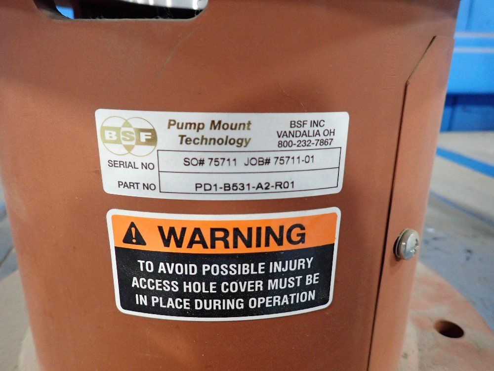 Used Bsf Inc Pump Mount | HGR Industrial Surplus