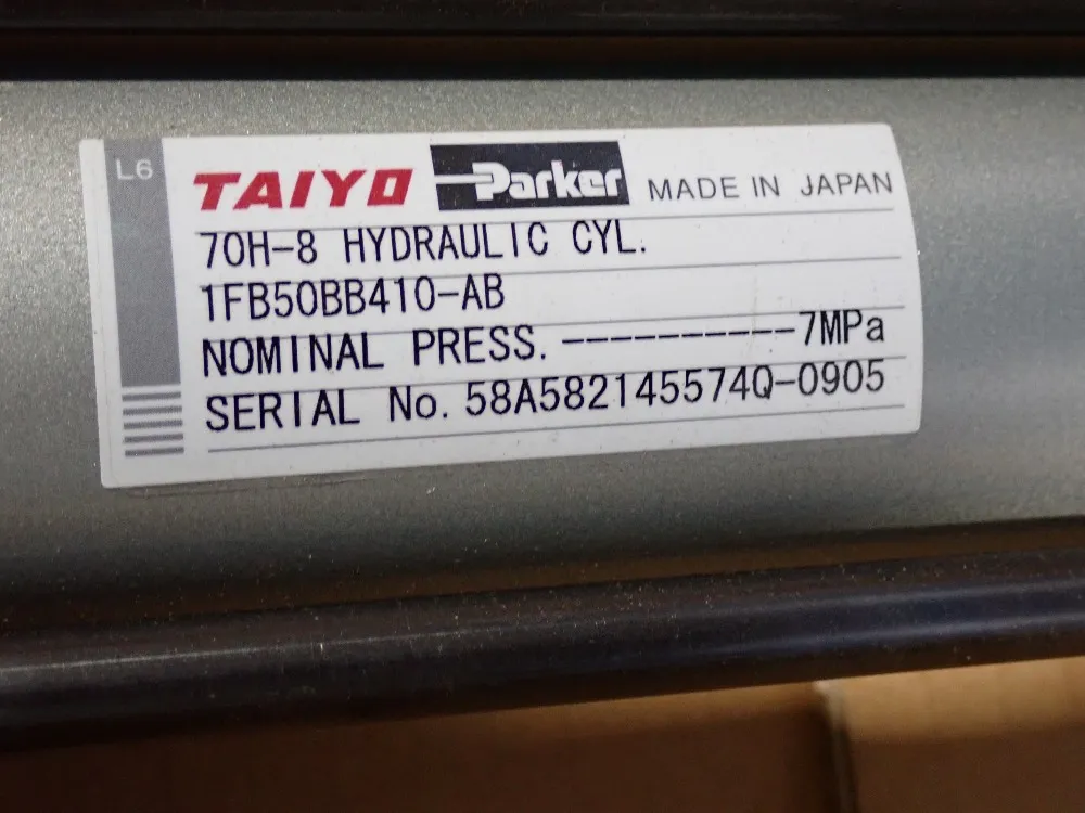 Used Taiyo Parker Hydraulic Cylinder | HGR Industrial Surplus