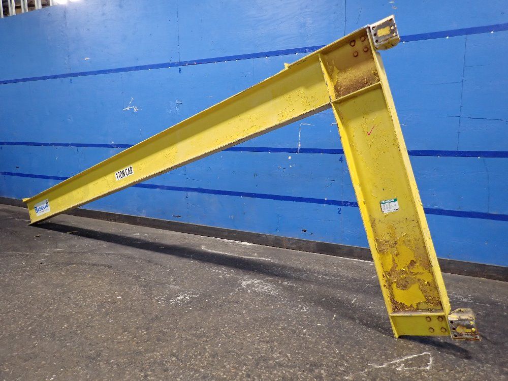 Used Bushman 1 Ton Wall Mount Jib Crane Arm | HGR Industrial Surplus