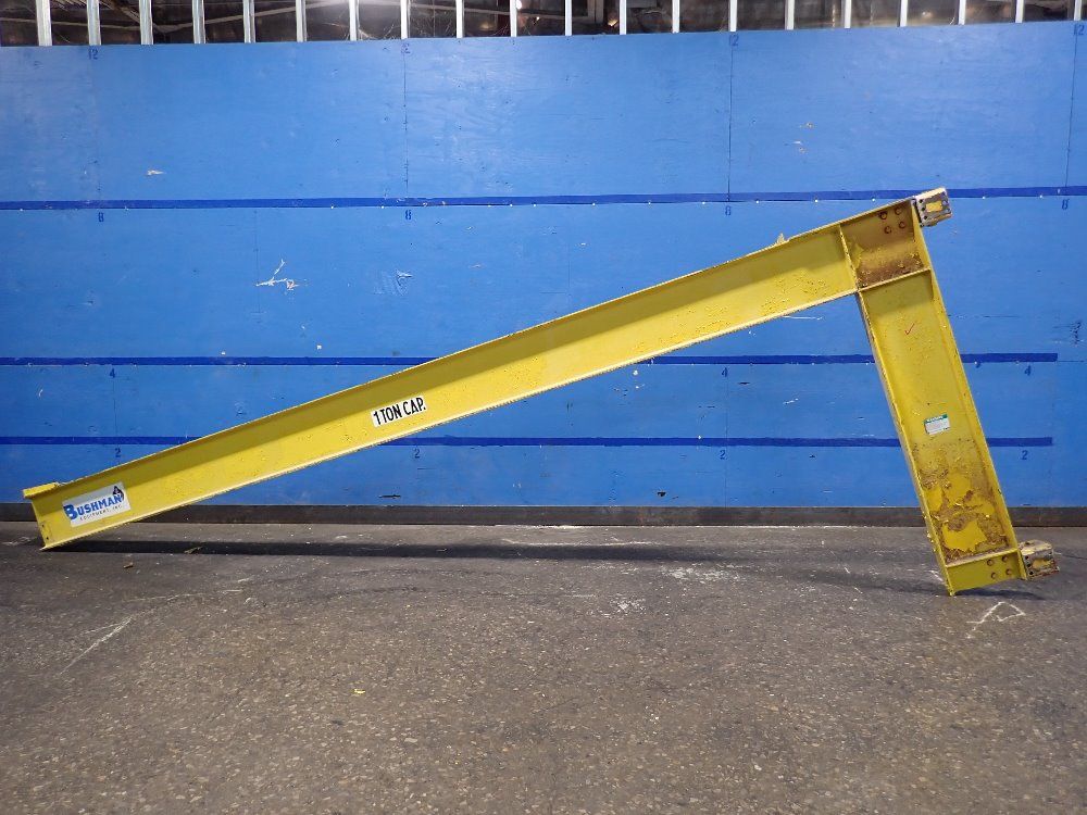 Used Bushman 1 Ton Wall Mount Jib Crane Arm | HGR Industrial Surplus