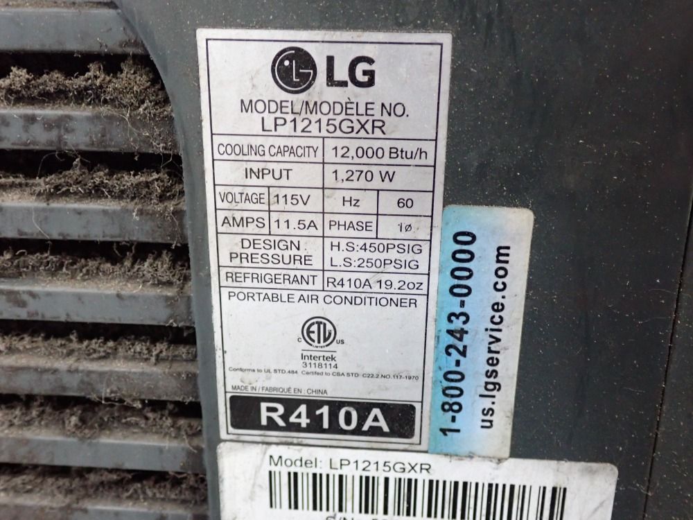 Used Lg Portable Air Conditioning Unit | HGR Industrial Surplus