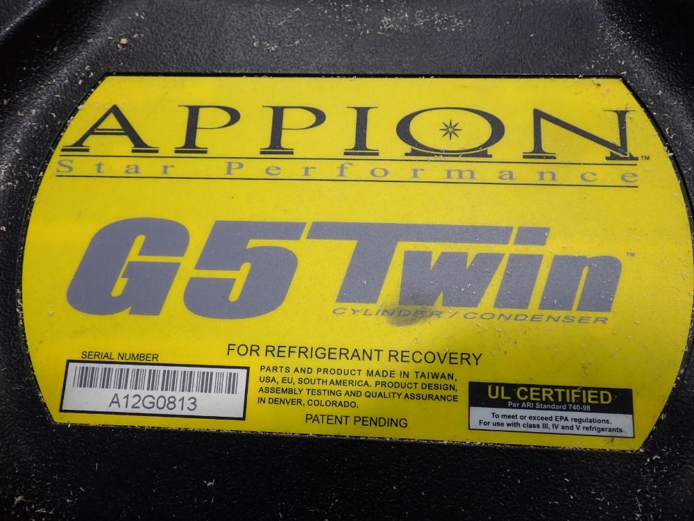 Used Appion Refrigerant Recovery Machine | HGR Industrial Surplus