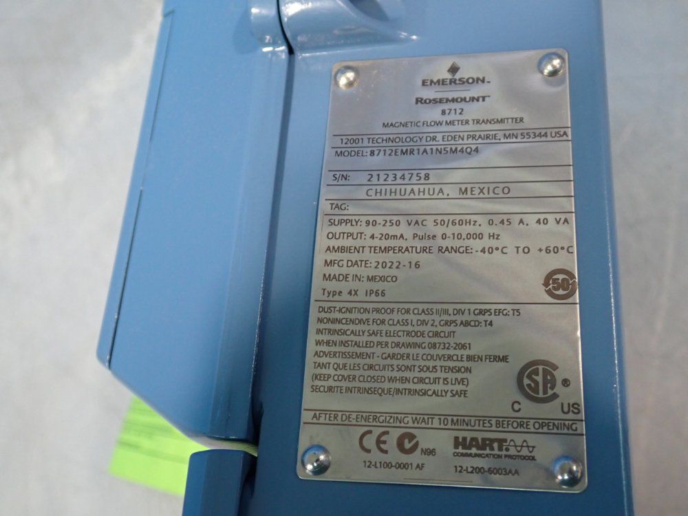 Emerson Rosemount 8712 Magnetic Flow Meter Transmitter ...