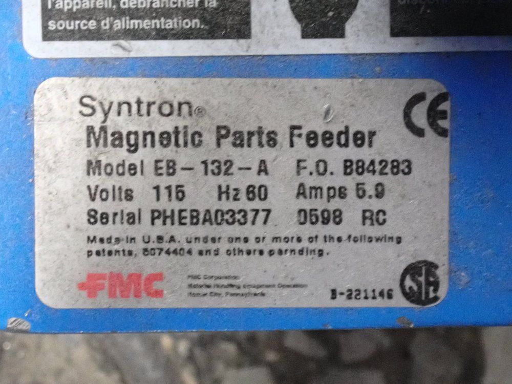 Used Magnetic Part Feeder | HGR Industrial Surplus