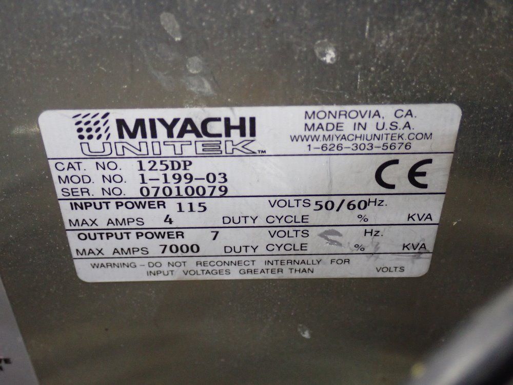 Used Unitek Resistance Welder | HGR Industrial Surplus