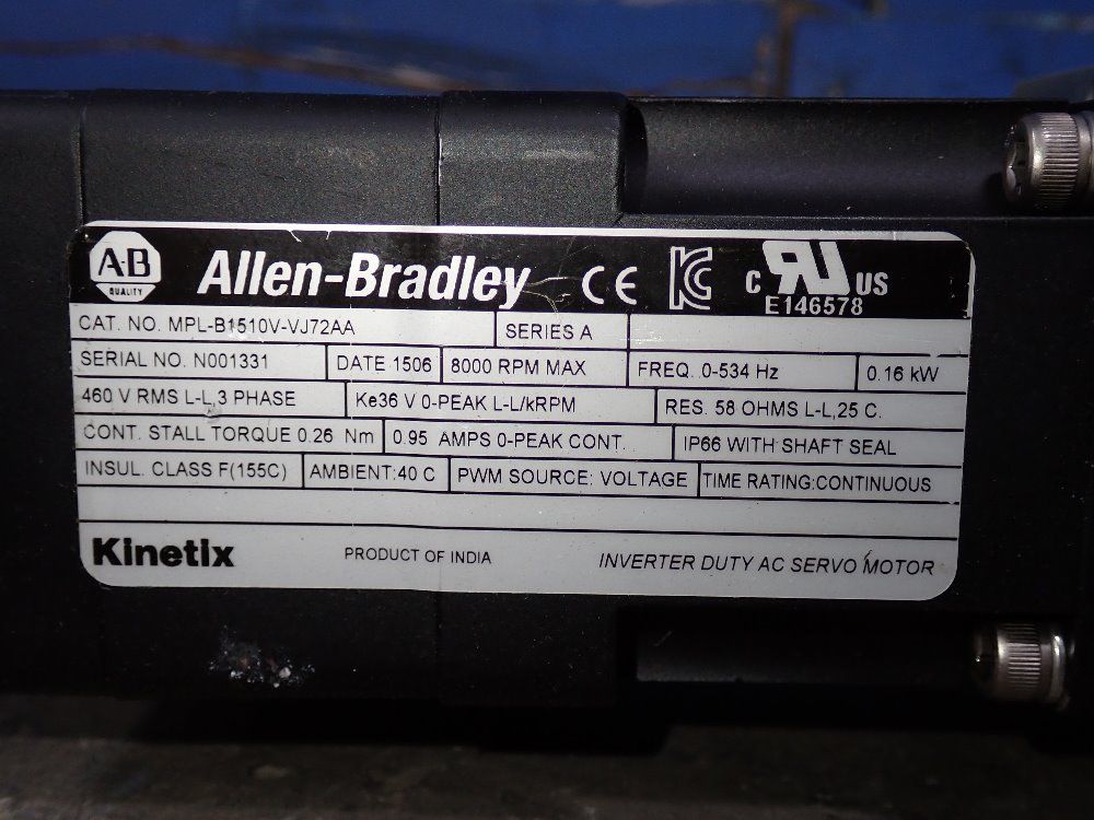 Used Allen Bradley Servo Motor | HGR Industrial Surplus