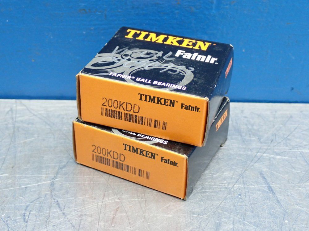 Timken Double Shielded Deep Groove Radial Ball Bearing, 2pcs - 200kdd...