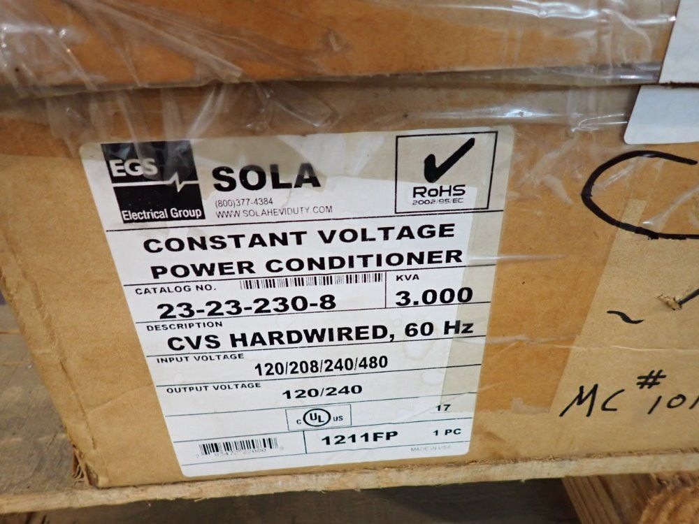 Used Sola Cvs Constant Voltage Sine Wave Output | HGR*24