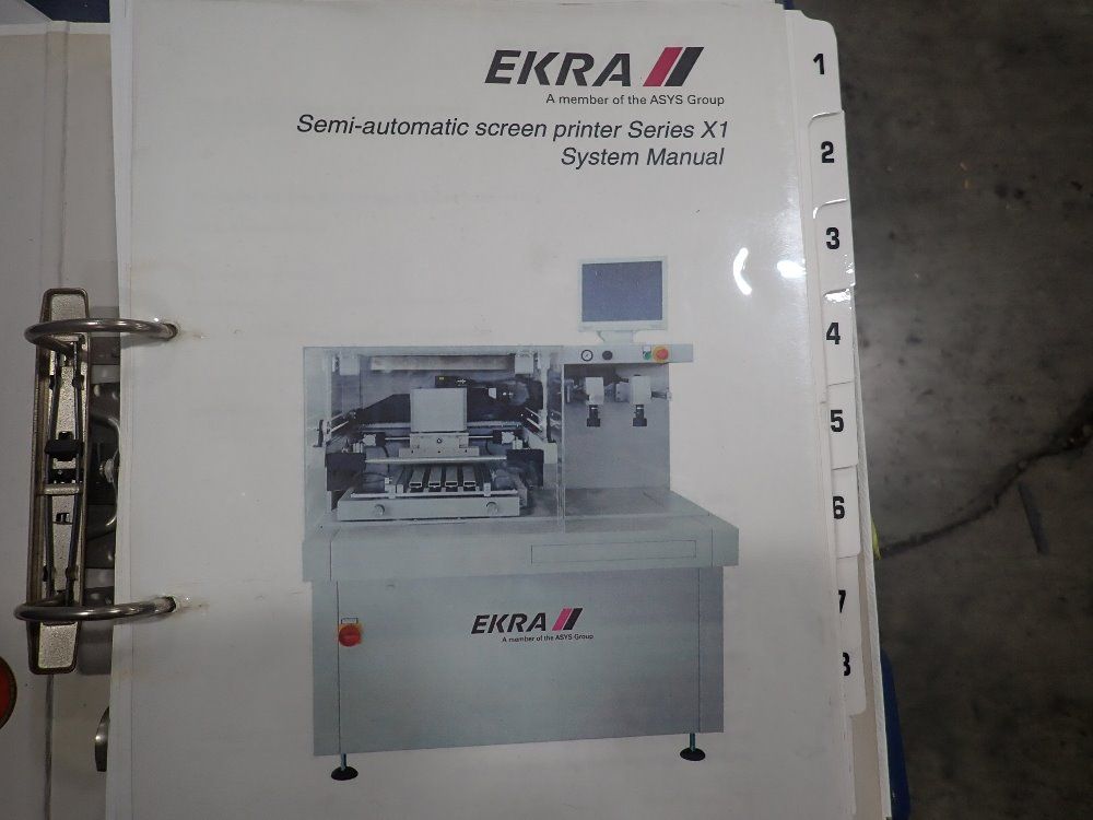 Used Ekra Semi-automatic Inline Screen Printer | HGR Industrial Surplus