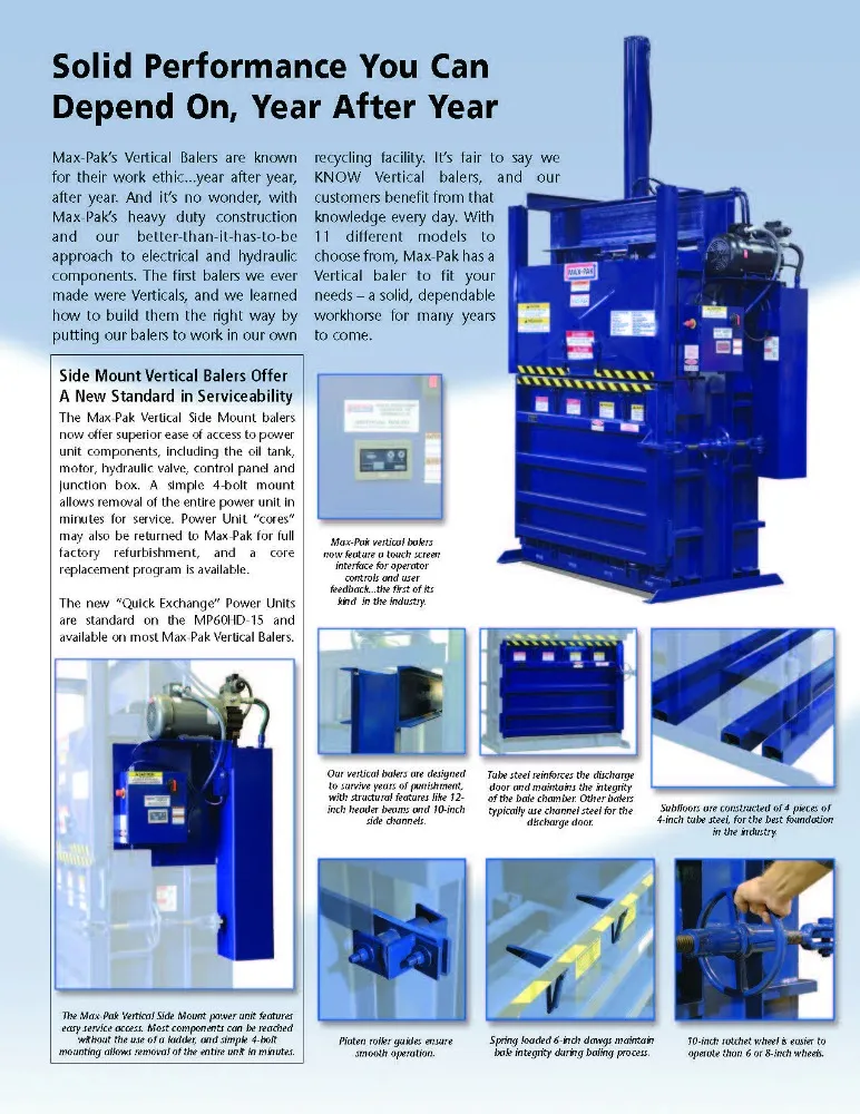 Used Max Pak 2023 Max-pak Mp60hd-15 Vertical Baler Brand New | HGR...