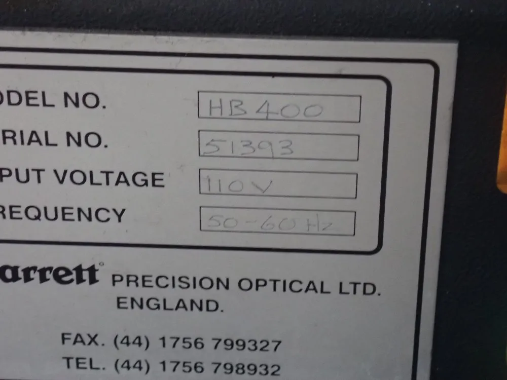 Used Starrett Starrett Hb400 Optical Comparator | HGR*24