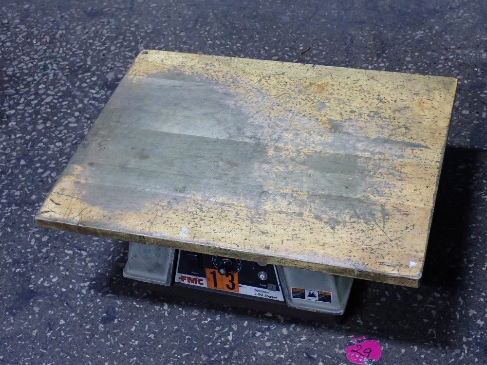 Used Fmc Flat Deck Jogger Table | HGR Industrial Surplus
