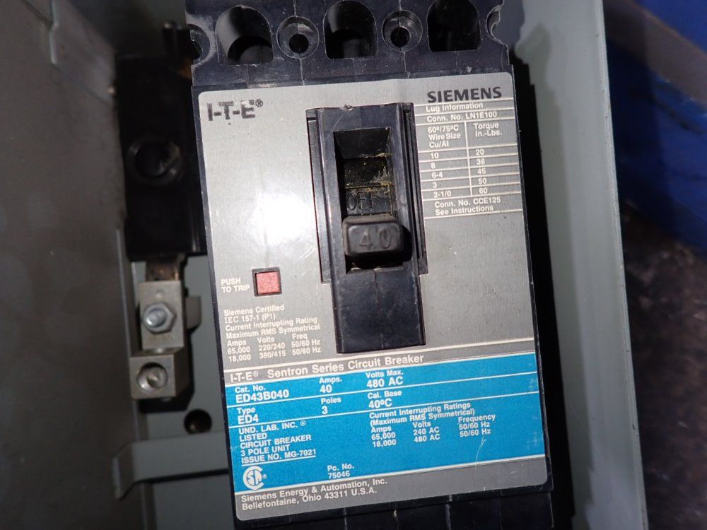 Used Siemens Bus Plug | HGR*24