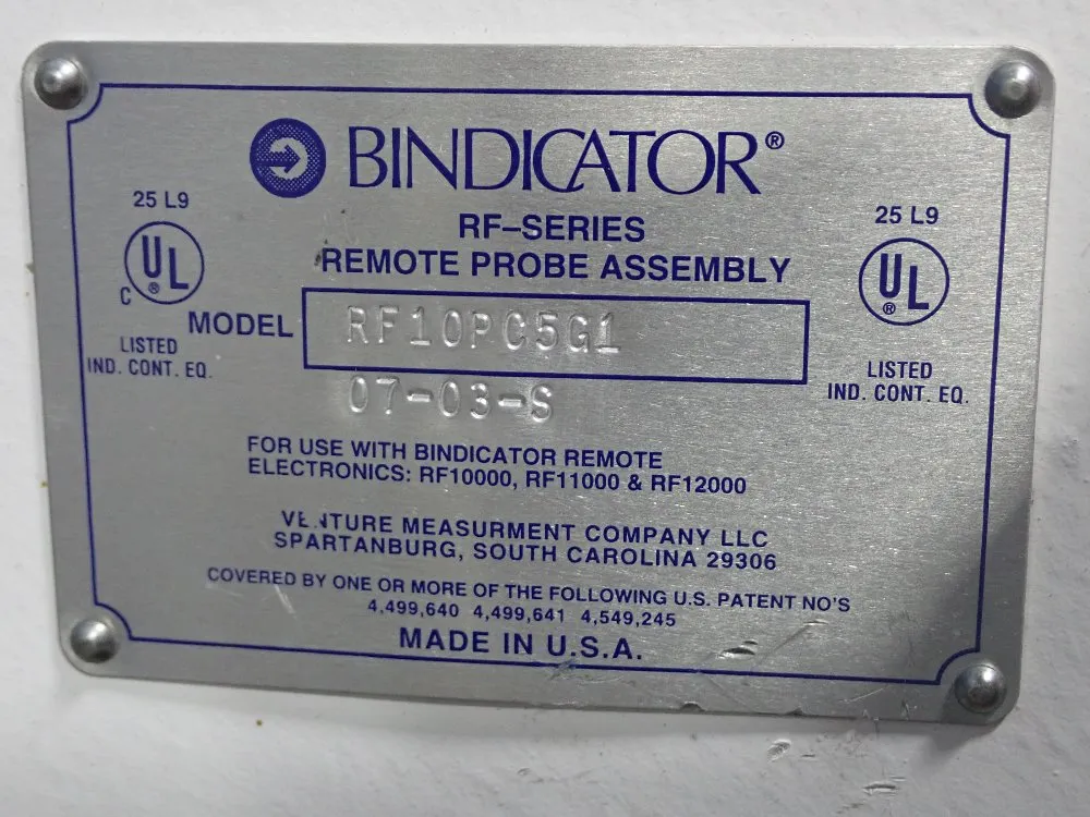 Used Bindicator Level Indicator | HGR Industrial Surplus