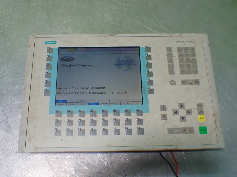 Used Siemens Siemens 6av6542-0cc10-0ax0 Panel Op270 Key-10 Cstn Operator...