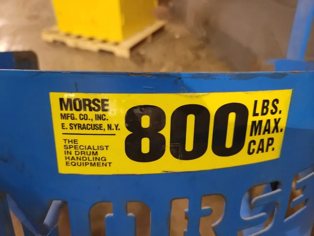 Used Morse Drum Lifter/dumper, 800# | HGR Industrial Surplus