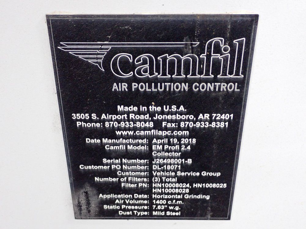 Used Camfil Fume Collector | HGR Industrial Surplus