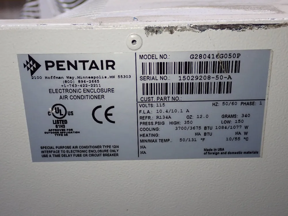 Used Pentair Air Conditioner | HGR*24