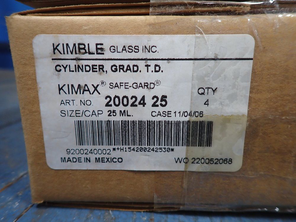 Used Kimble Glass Cylinders | HGR Industrial Surplus