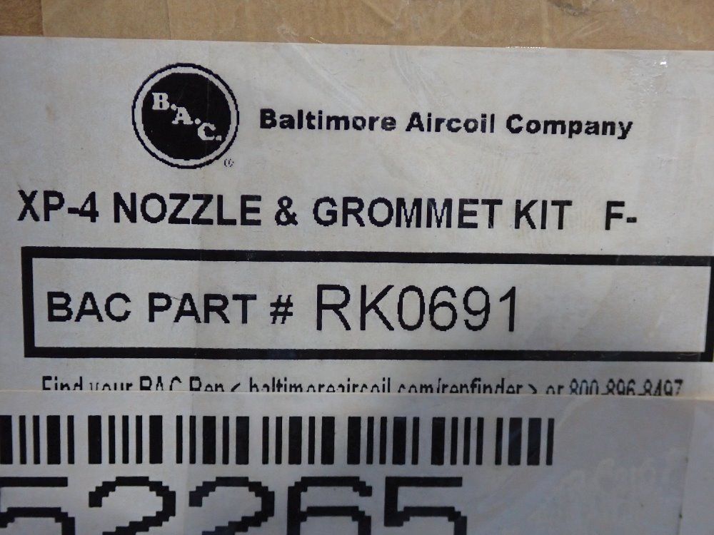Used Bac Nozzle & Grommet Kits | HGR Industrial Surplus