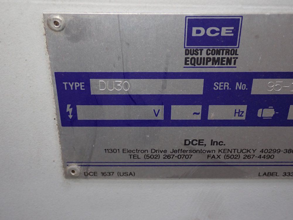 Used Dce Dust Collector | HGR Industrial Surplus
