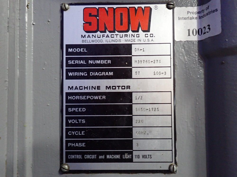 Used Snow Tapper | HGR Industrial Surplus